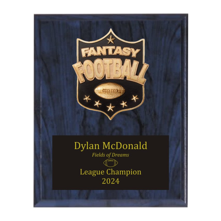 FANTASY FOOTBALL PLAQUE | Lazer Ladies