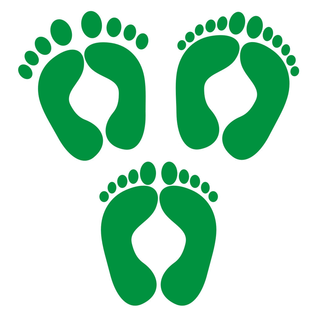 GREEN FEET ZAPS/DECALS | Lazer Ladies