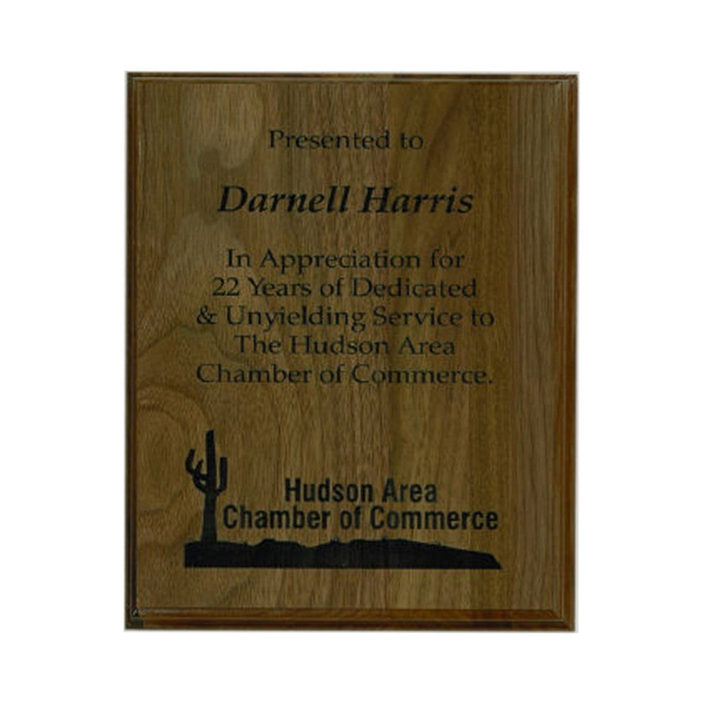WALNUT WOOD PLAQUE | Lazer Ladies